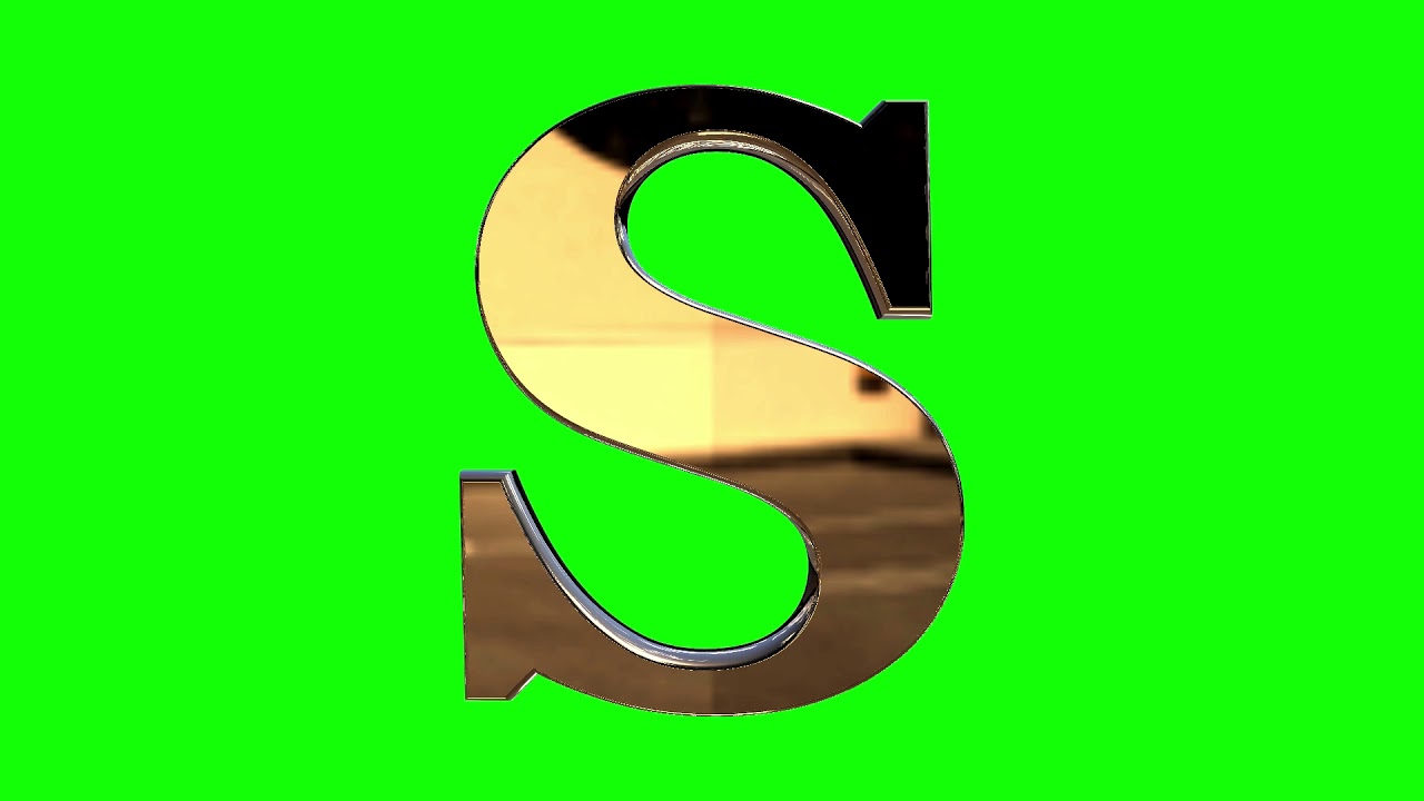Alphabet S 3D Text Green Screen | Free Download – anoerone