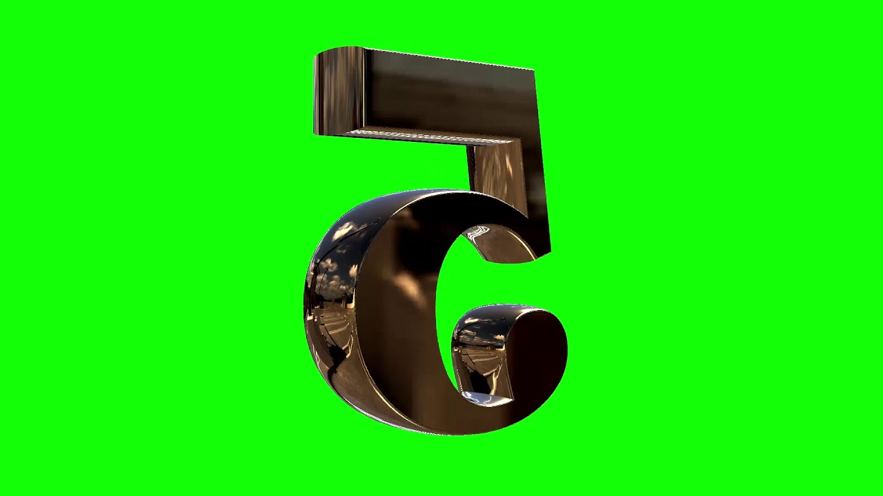 3D Number Five Green Screen | Free Download – anoerone
