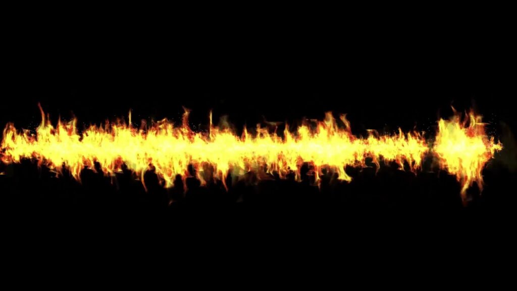 green Fire effect loop animation footage – Free stock video footage