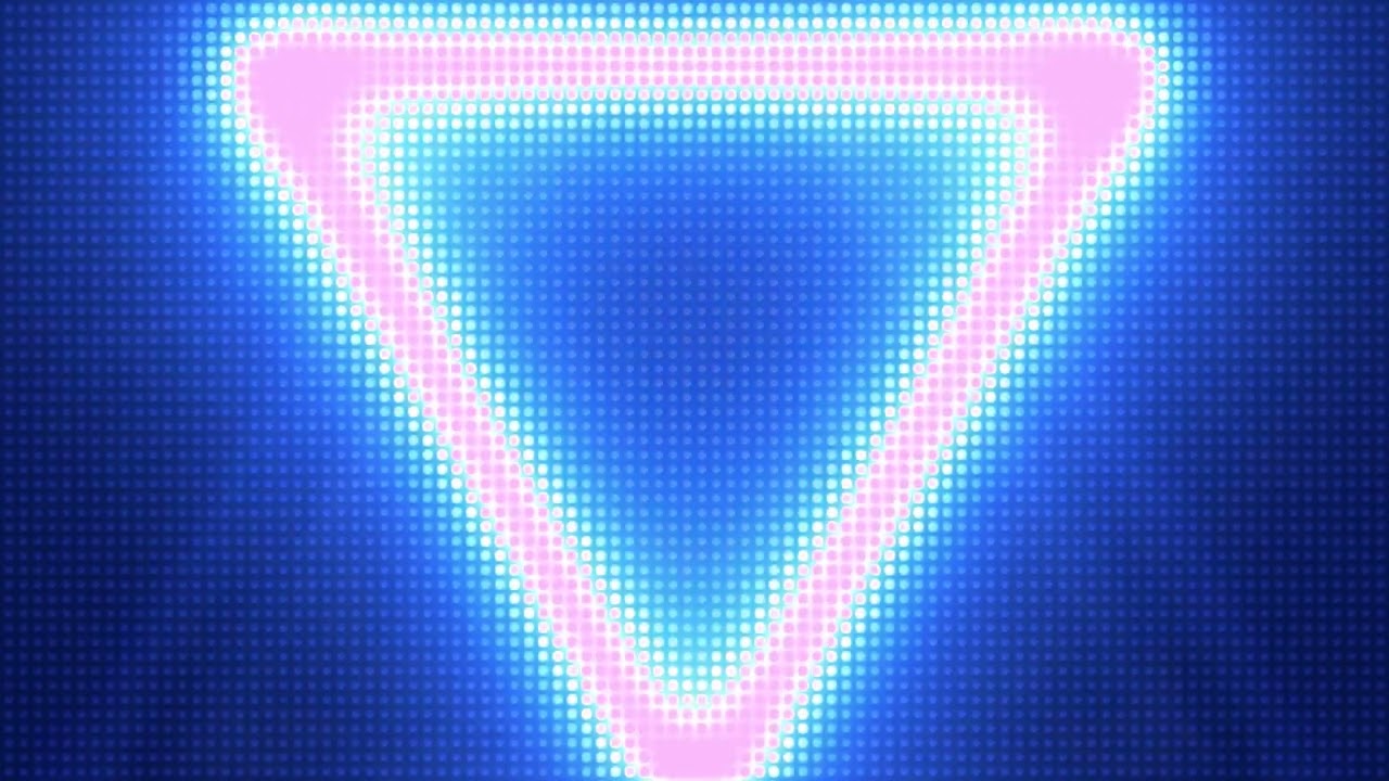Blue Triangle LED Light | Free Download – anoerone