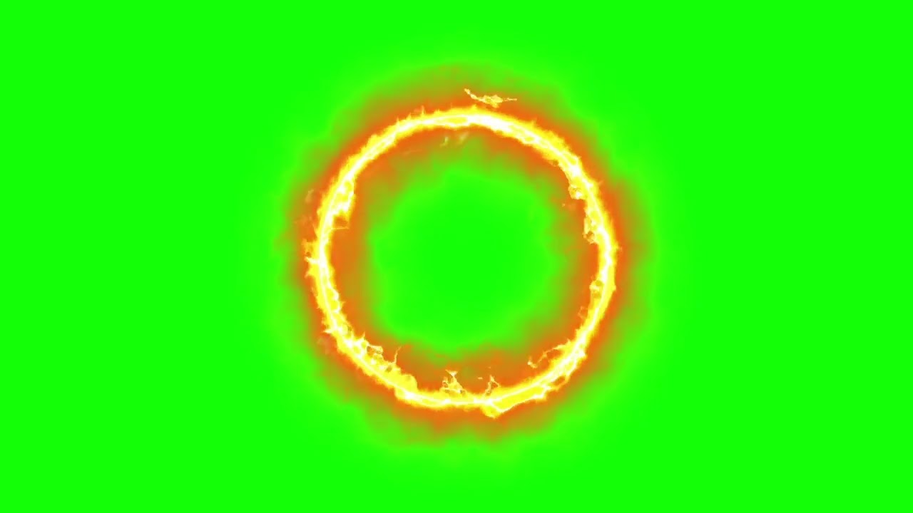 Fire Circle Line Green Screen | Free Download – anoerone